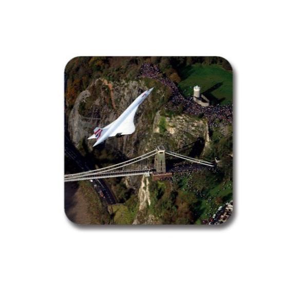CONCORDE OVER CLIFTON - COASTER – Aerospace Bristol